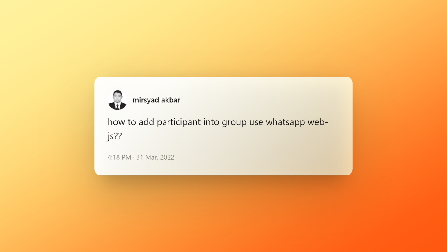How to add participants to a WhatsApp group using whatsapp-web.js - Coding is Love